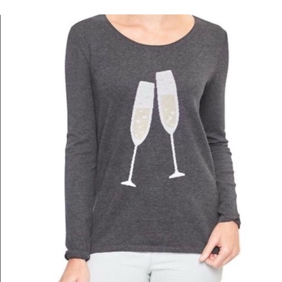 GAP | Sweaters | Holiday Champagne Glass Sweater | Poshmark